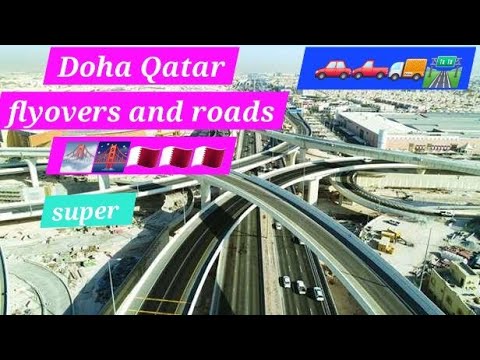 Doha flyover roads video# - YouTube