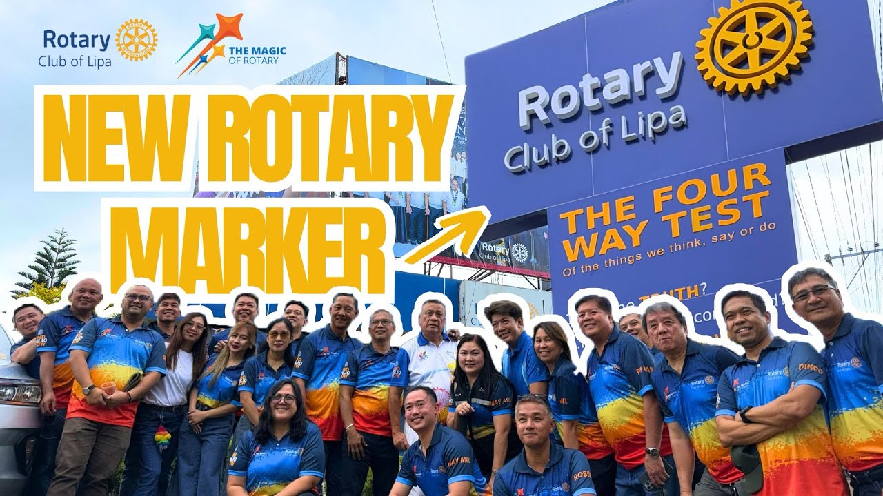 RC LIPA Rotary Marker in Lipa City for the Magical Year - YouTube