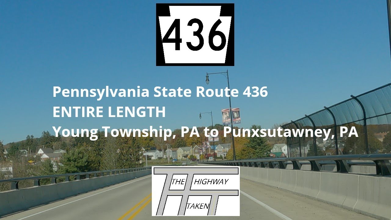 Pennsylvania State Route 436 - Entire Length - YouTube