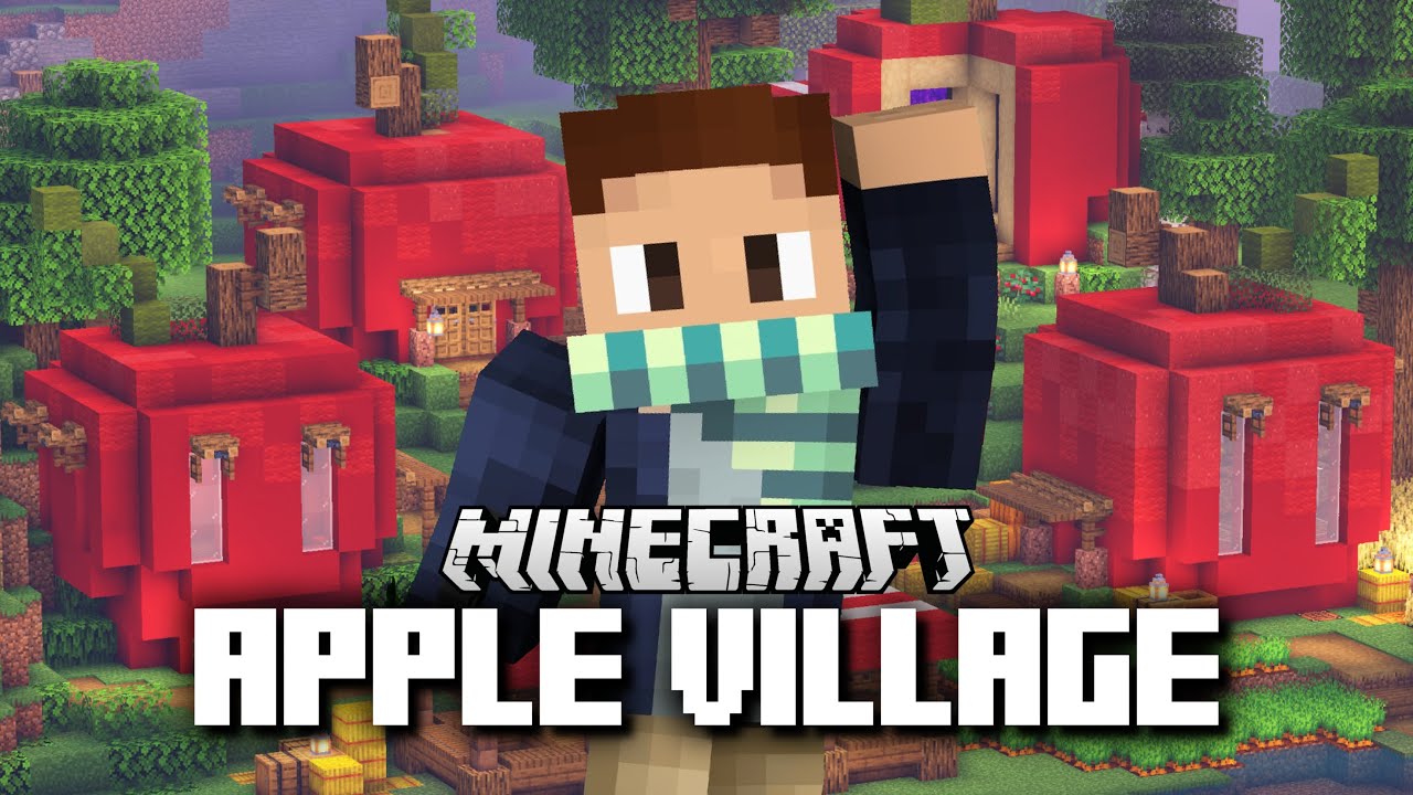 I Made an APPLE Village in Minecraft Survival Hardmode! (#5) - YouTube
