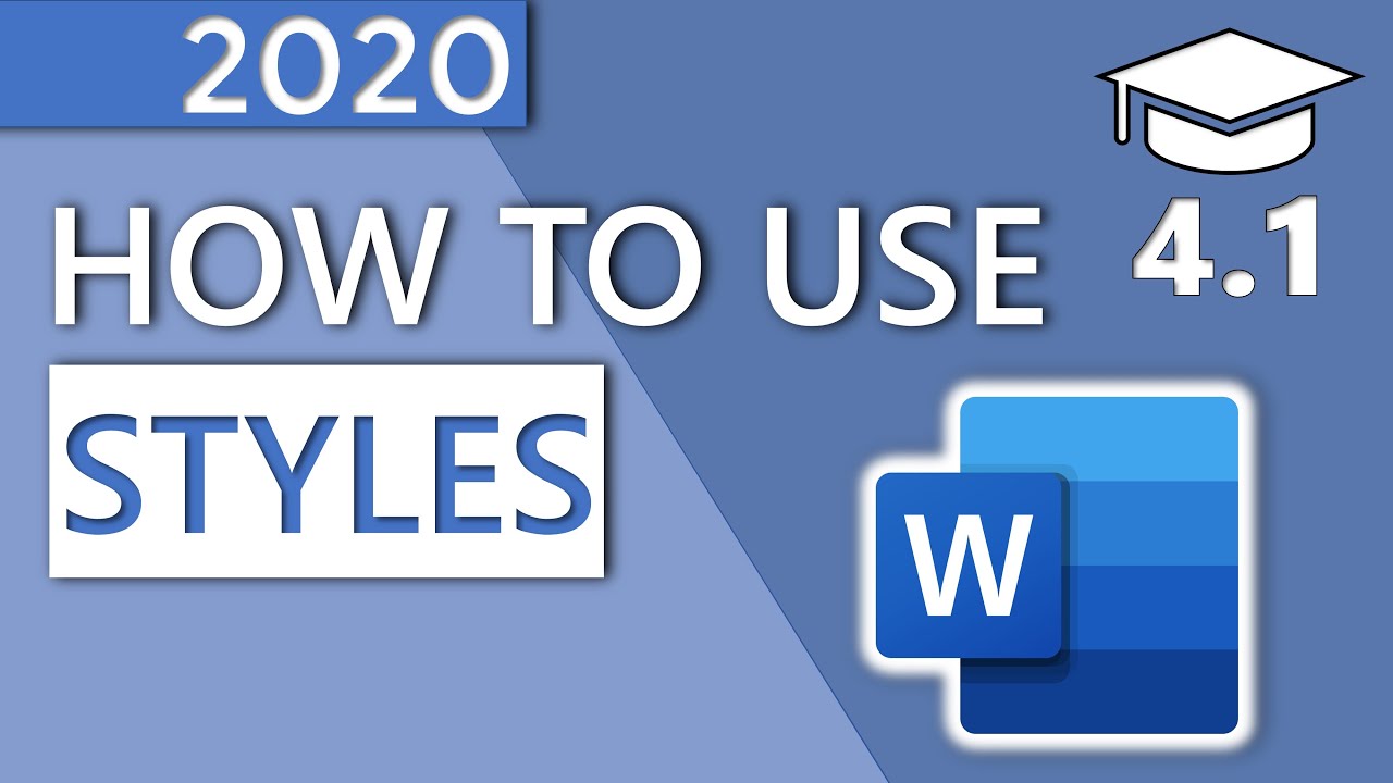 How to Use Styles in MS Word - 4.1 Master Course (2020 HD) - YouTube