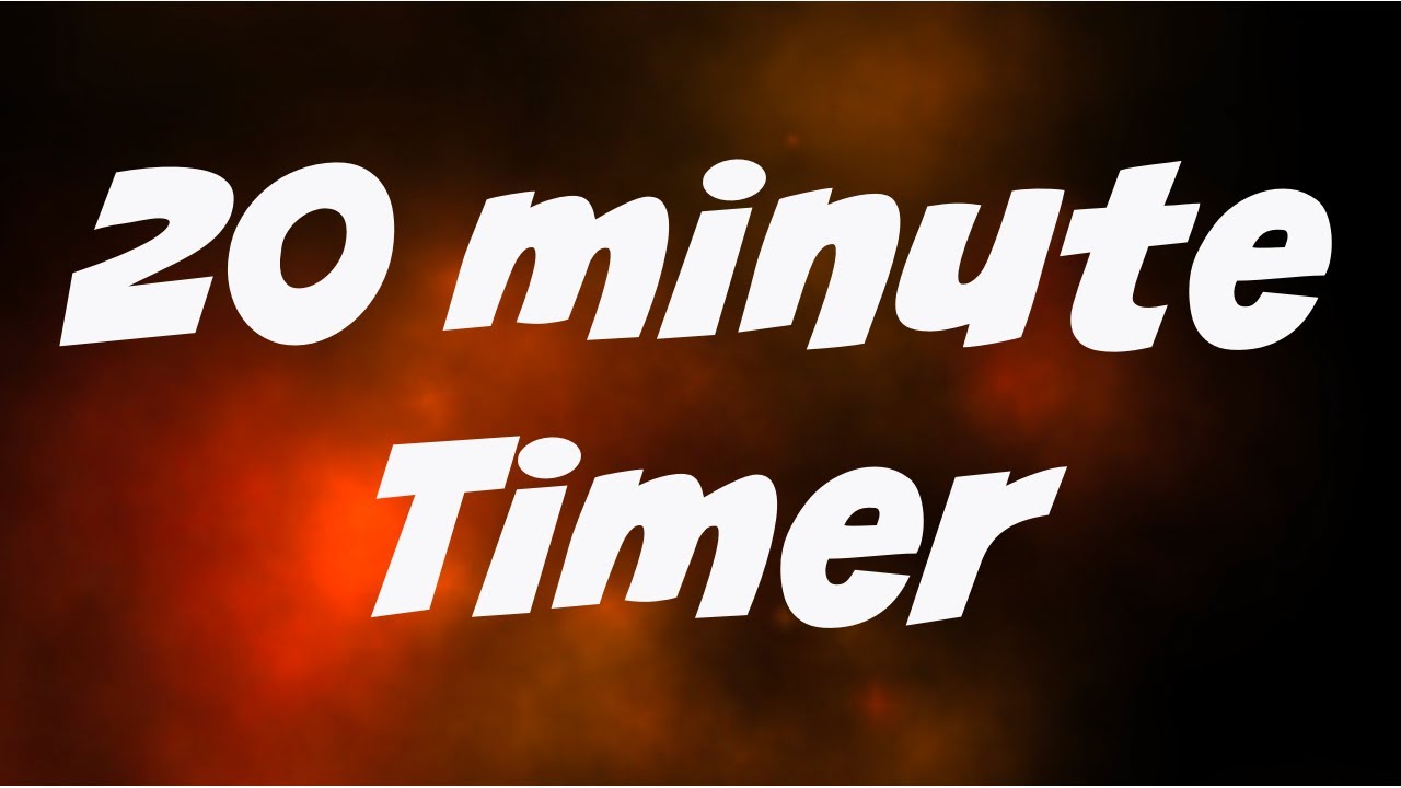 20 Minute Timer with Upbeat Music | Workout Timer and Cleaning Timer ...