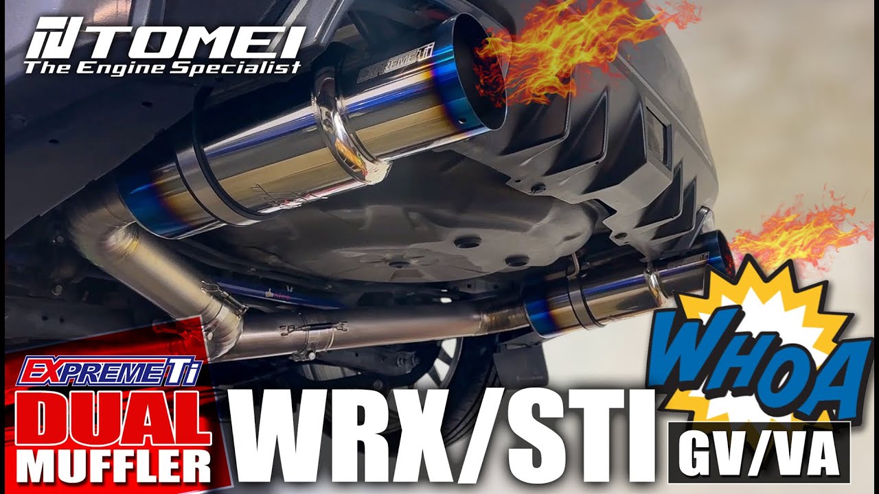 TOMEI Expreme Ti Dual Muffler --- Subaru WRX GV＆VA (2011-2021 ...