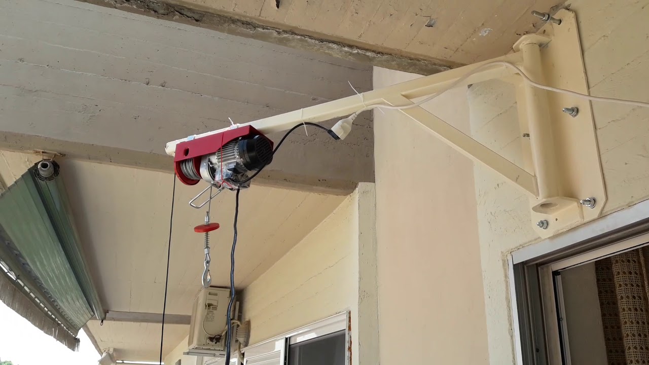 custom designed and build electric hoist base. Βαση για ηλεκτρικο ...