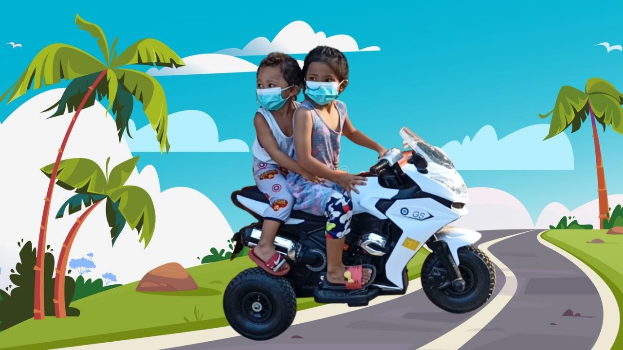 Kids Motorcycle | Chill Ride with Little Brother - YouTube