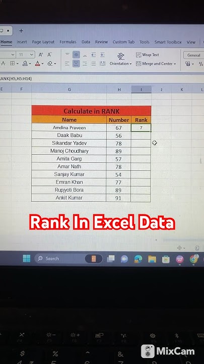 Rank In Excel Data Exceltips Excelworld Smartphone Exceltech Tutorial Excel Excelgyan