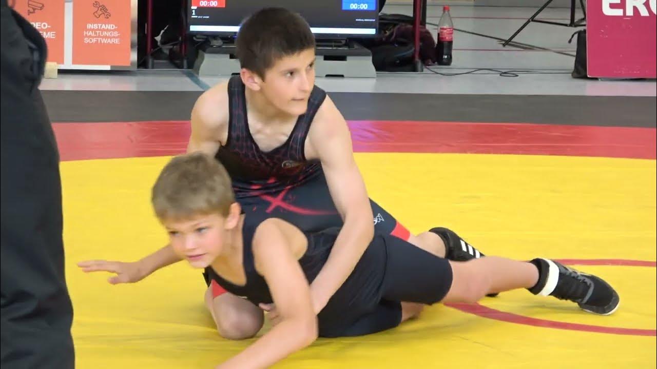 Wrestling / Ringen MDM 2024 in Werdau, Greco, Jugend C (U12), 46 kg, Kamilov - Obenauf - YouTube