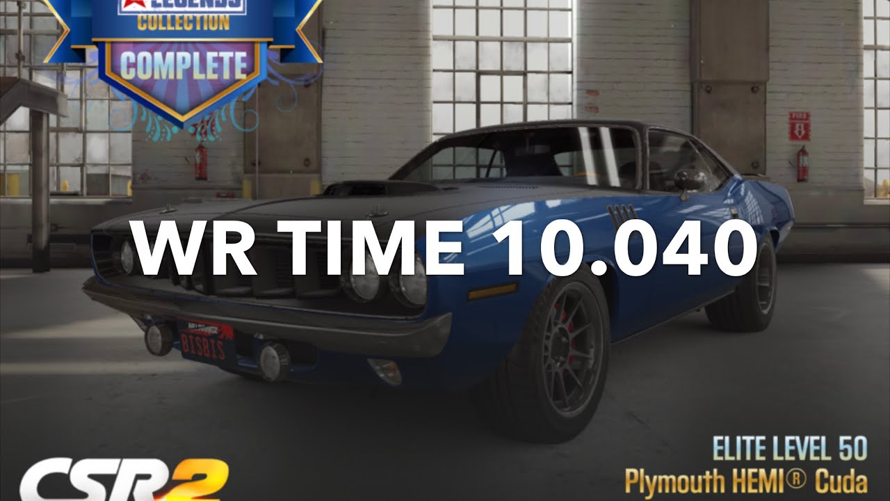 CSR2 Plymouth HEMI Cuda Elite 50,SHIFT/TUNE 10,040 - YouTube