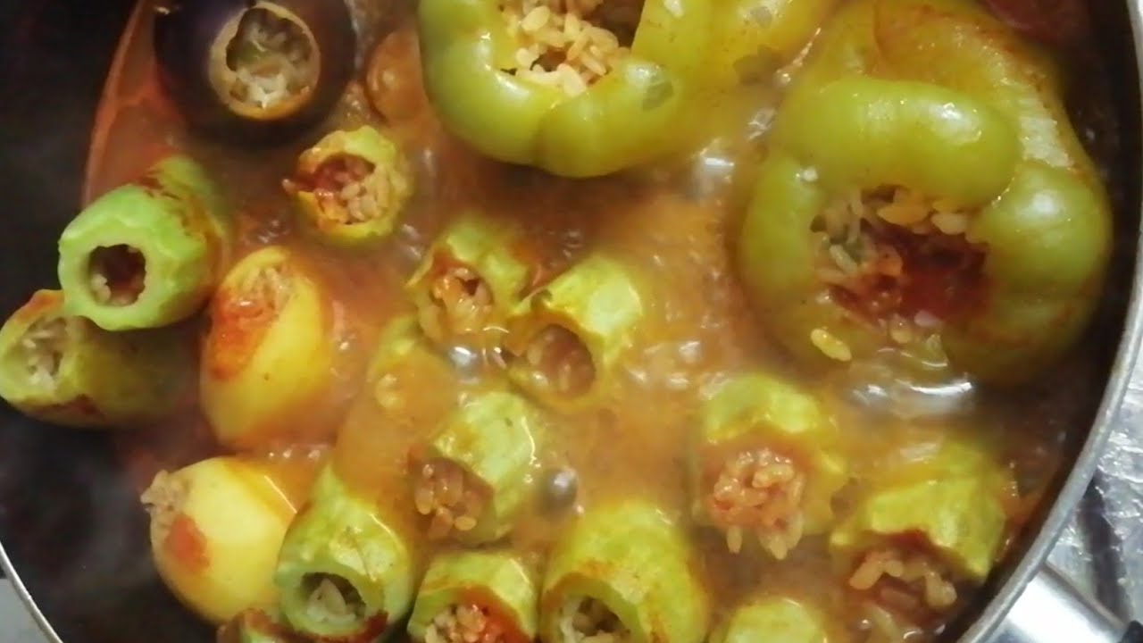 Mahshi Arabic food #mahshikussa #Arabicfood - YouTube