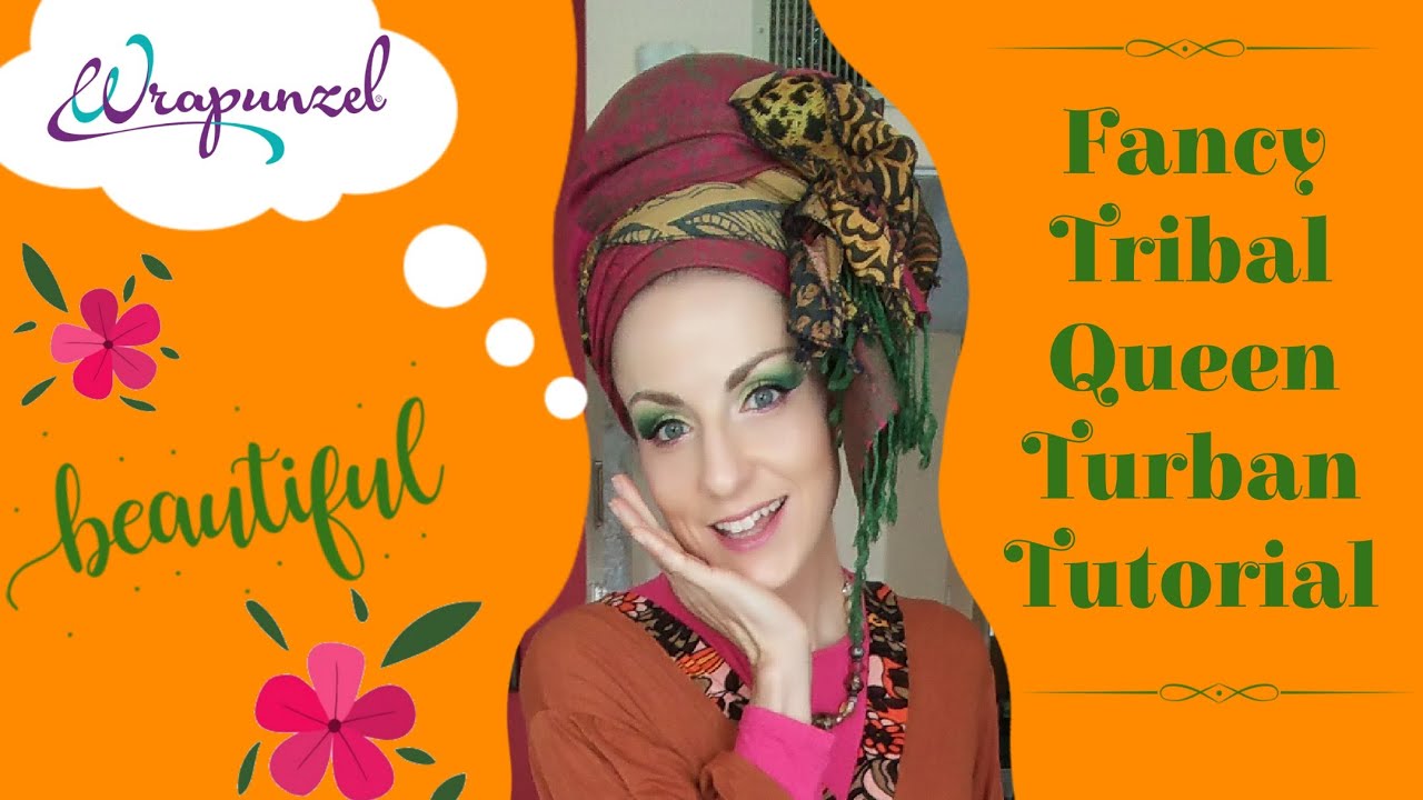 Fancy Tribal Queen Turban Tutorial - YouTube