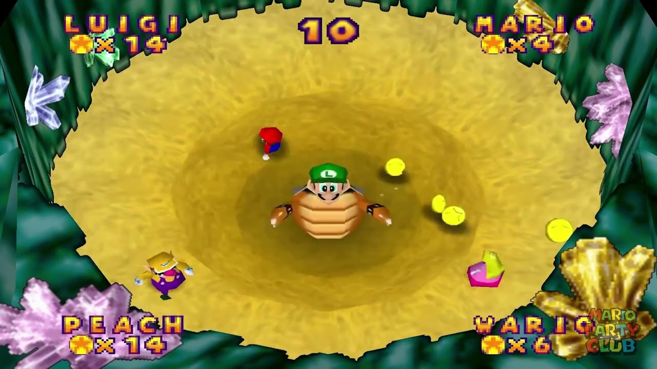 Mario Party 2 - Minigame - Quicksand Cache - YouTube