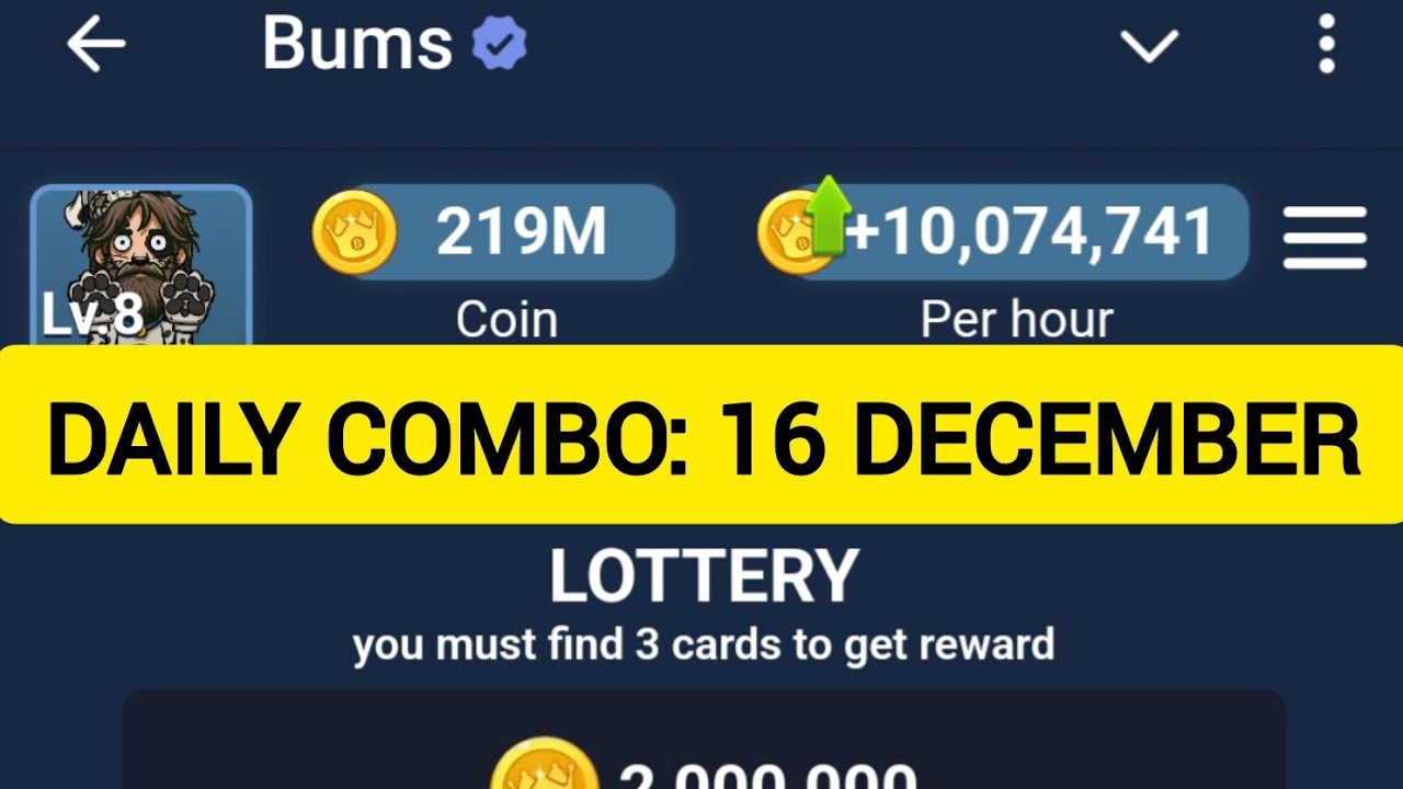 BUMS Daily Combo | BUMS December 16 | Lottery Cars - YouTube