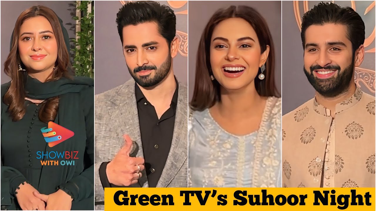 Danish Taimoor , Ali Raza , Amar Khan , Muneeb Butt at Green Tv’s Suhoor Night - YouTube