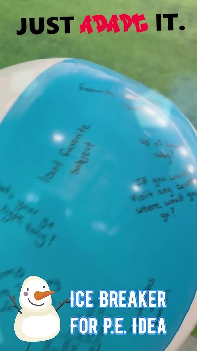 Write questions on a beach ball and toss around the circle to break the ...