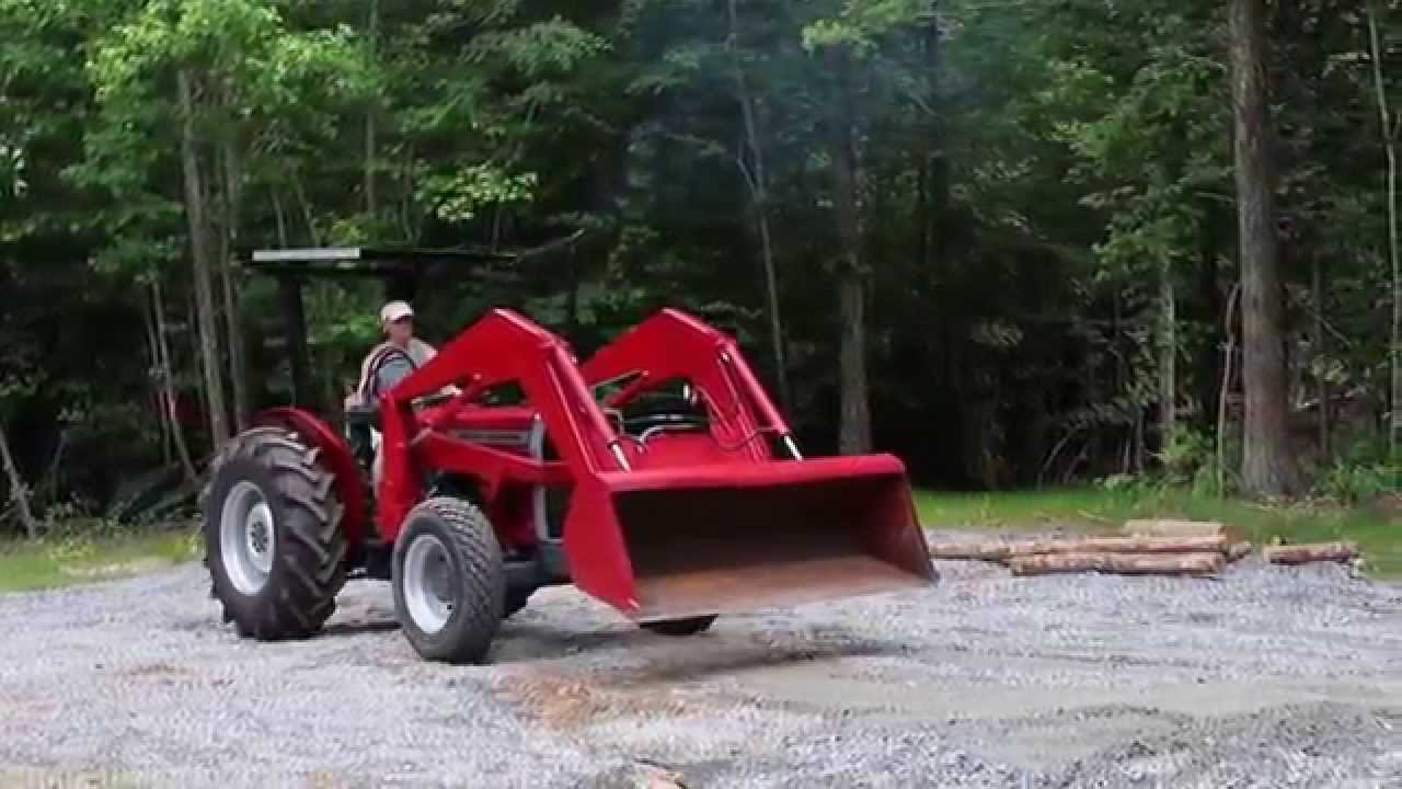 MF 240 4WD with Loader - YouTube