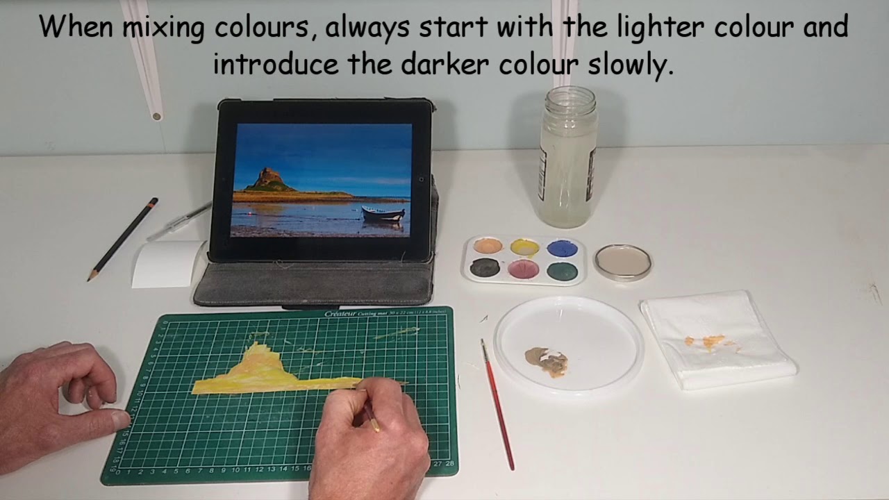 Fused Glass - painting onto papyrus paper with glassline paints - YouTube