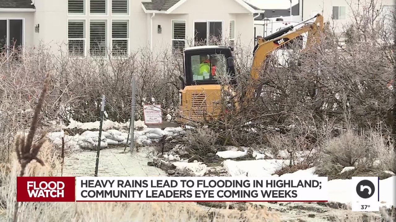 Heavy rains lead to flooding in Highland neighborhood as community ...