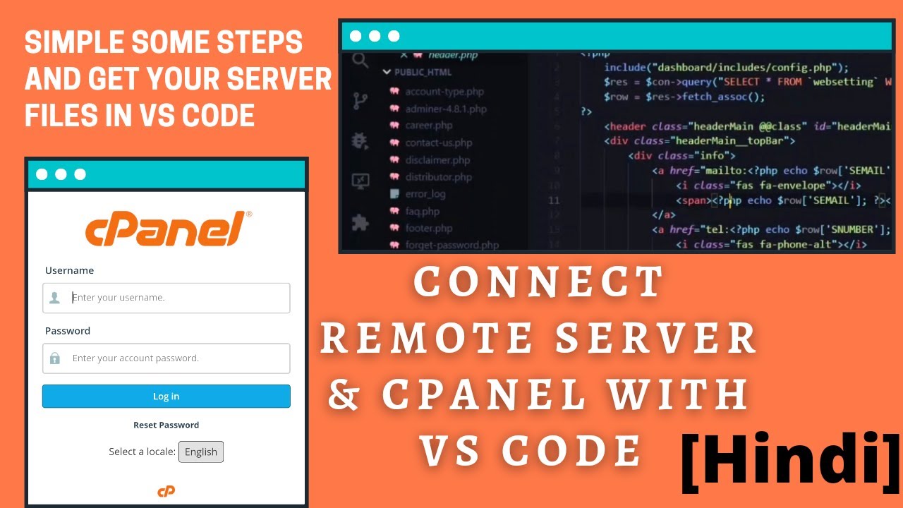Connect Remote Server Or Cpanel With Vs Code Hindi Latest And 