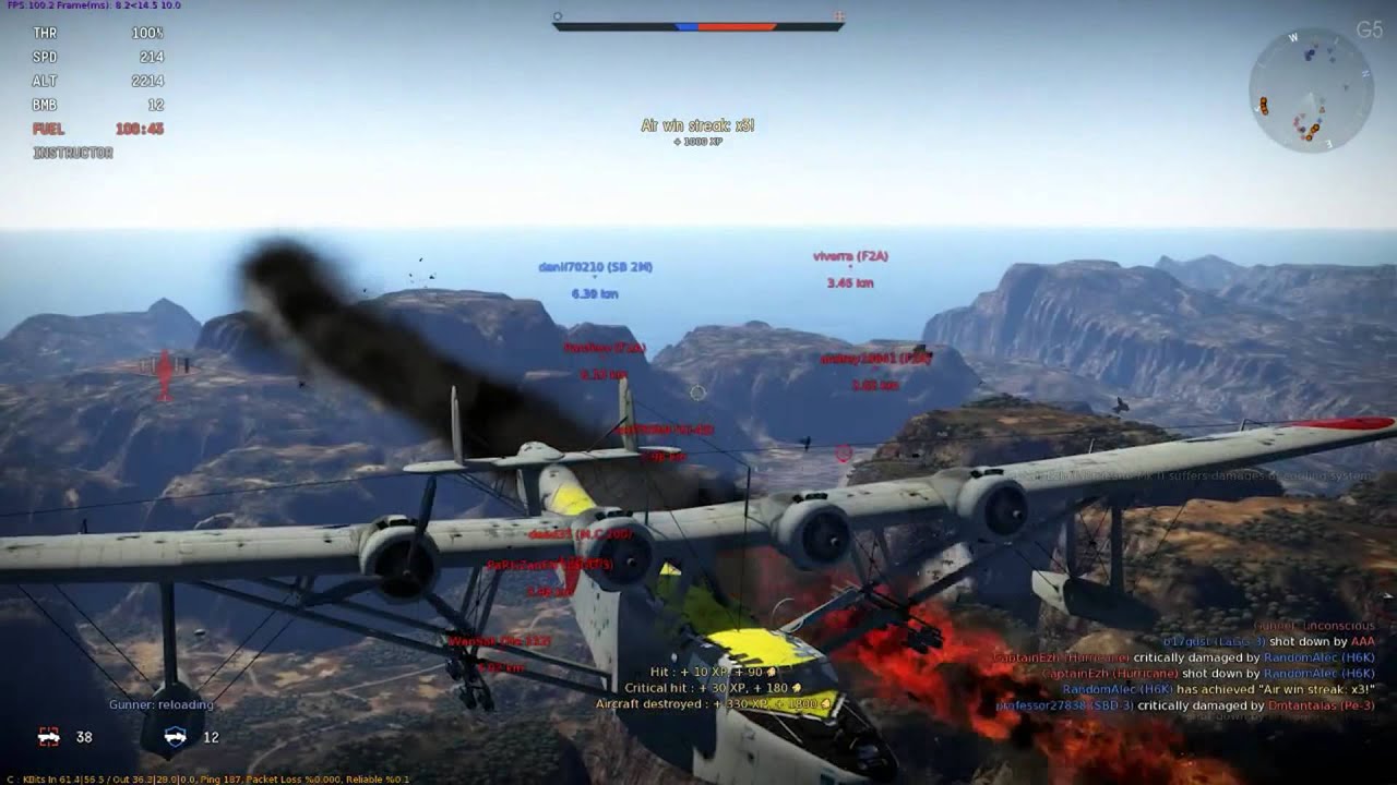 Japanese H6K4 Gameplay - WAR THUNDER - YouTube