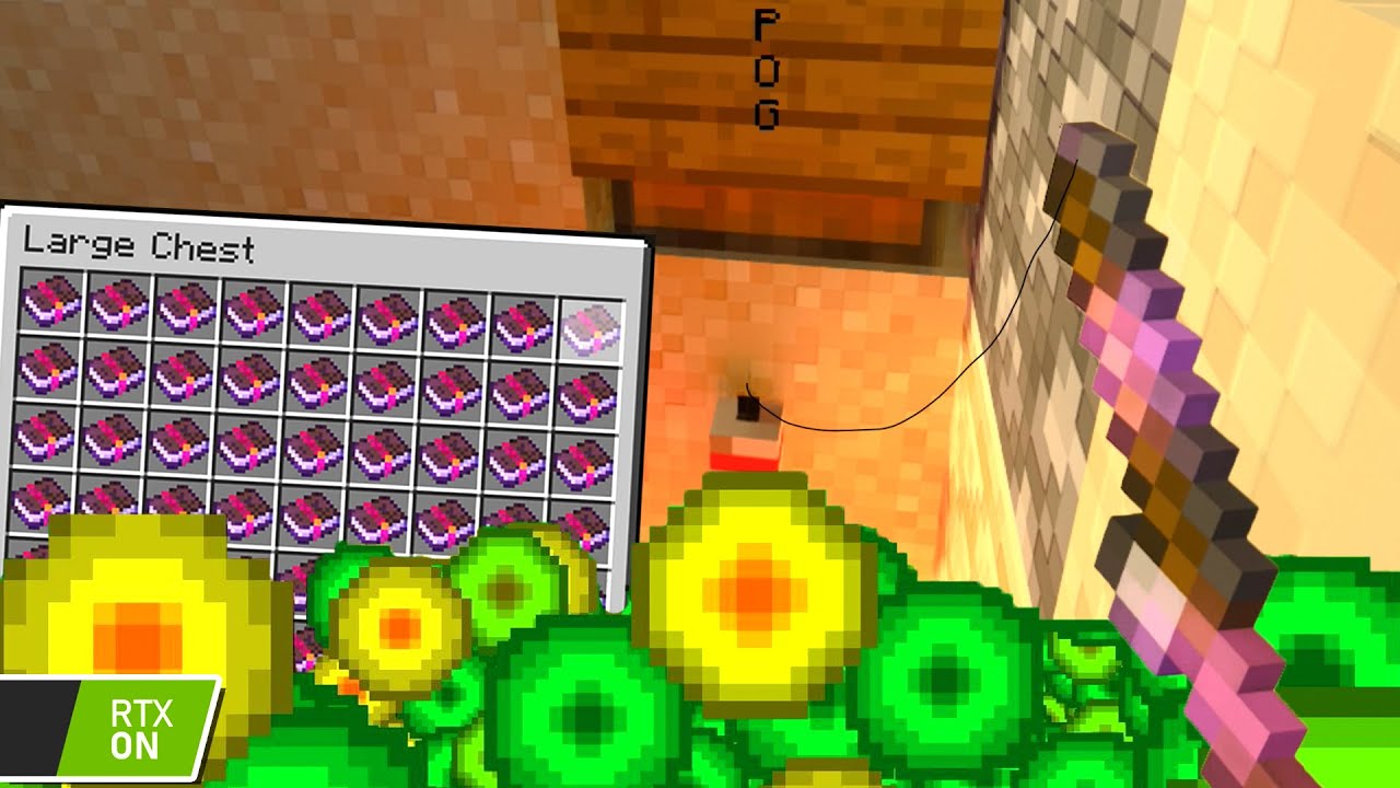 POG AUTOMATIC FISH FARM!! | Minecraft 1.17 Bedrock Hardcore RTX - YouTube