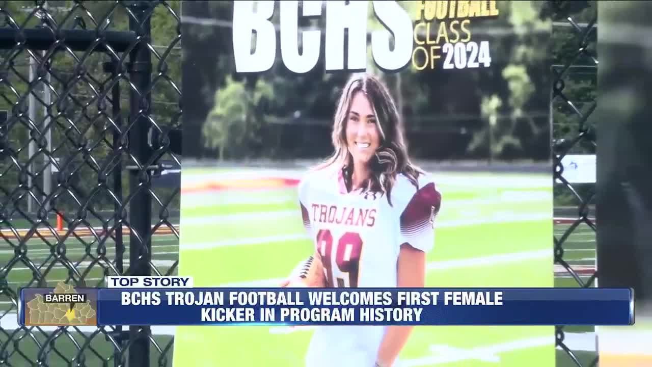 Barren Co. High School football welcomes first female kicker in program ...