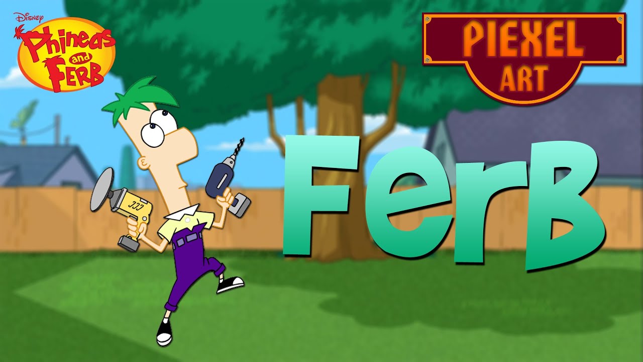 Minecraft Pixel Art - Ferb - YouTube