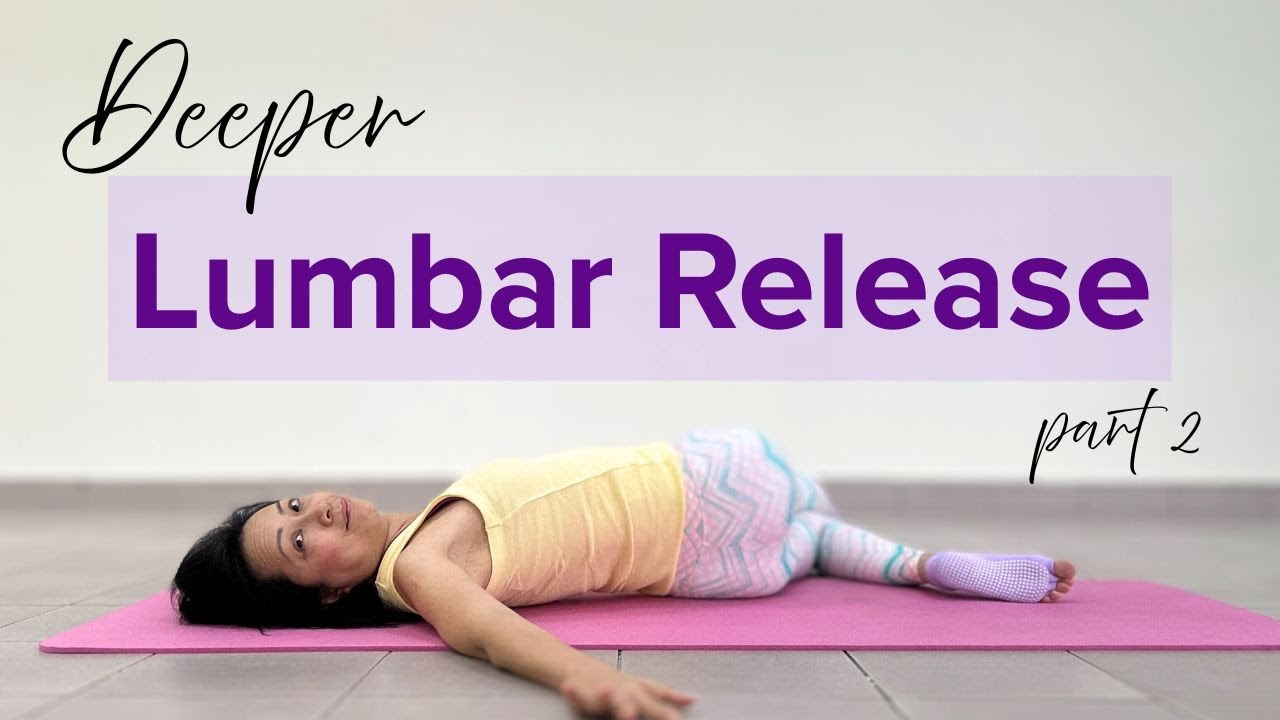 THERAPEUTIC MOVES: Deeper Lumbar Release for Stiff Lower Back Part 2 l ...