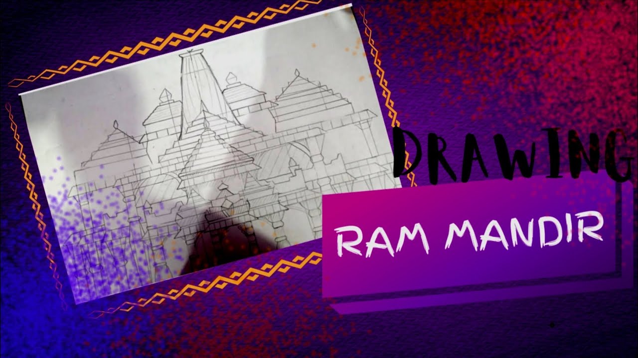 Ram mandir drawing🤩 ... - YouTube