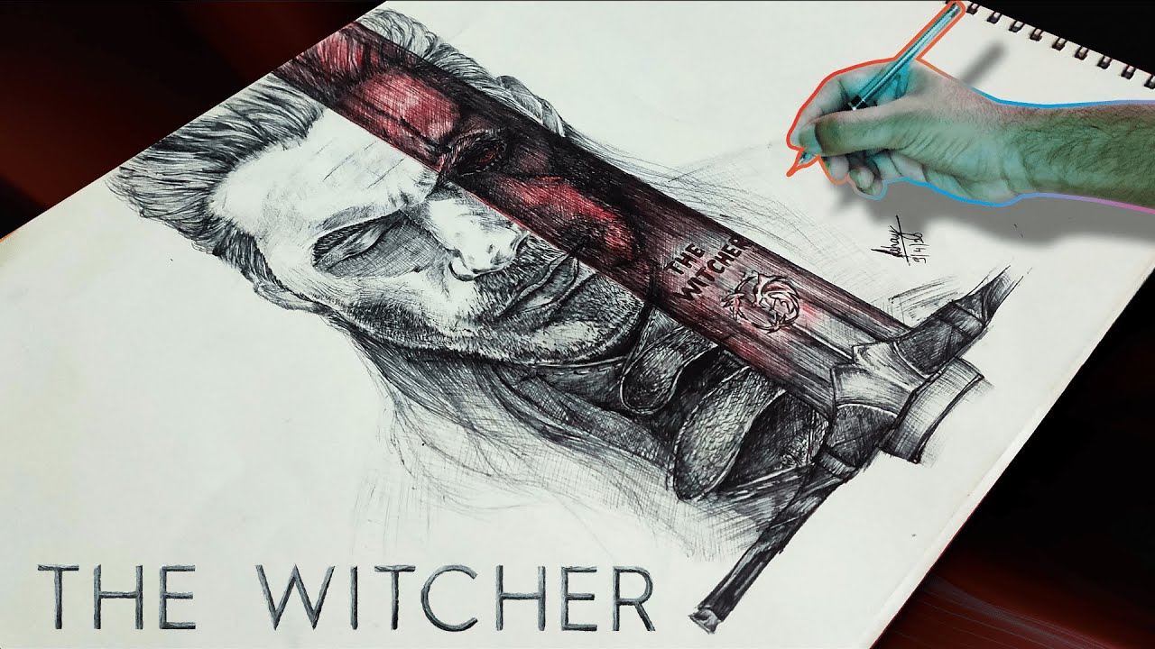 Drawing THE WITCHER || Artfreaks || IIT ISM Dhanbad - YouTube