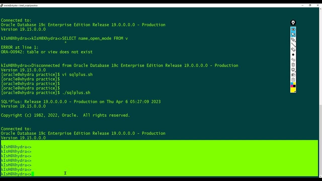Connect to Oracle Database Client Using Bash Shell Script - YouTube
