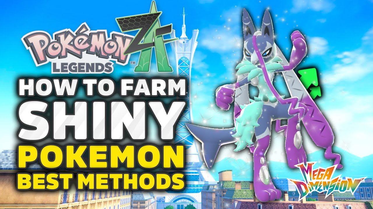 Pokemon legends Z-A The 2 BEST Methods For Shiny ALPHA Farming + Donut ...