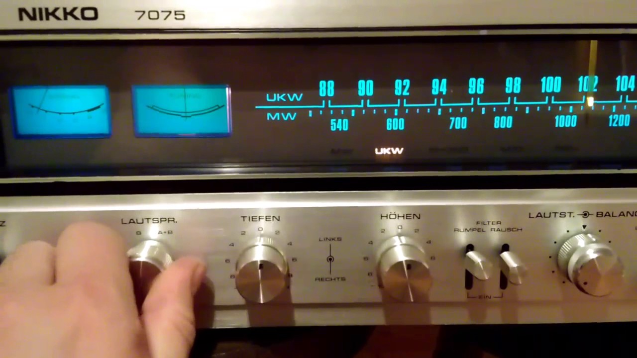 Nikko 7075 erősítő - YouTube