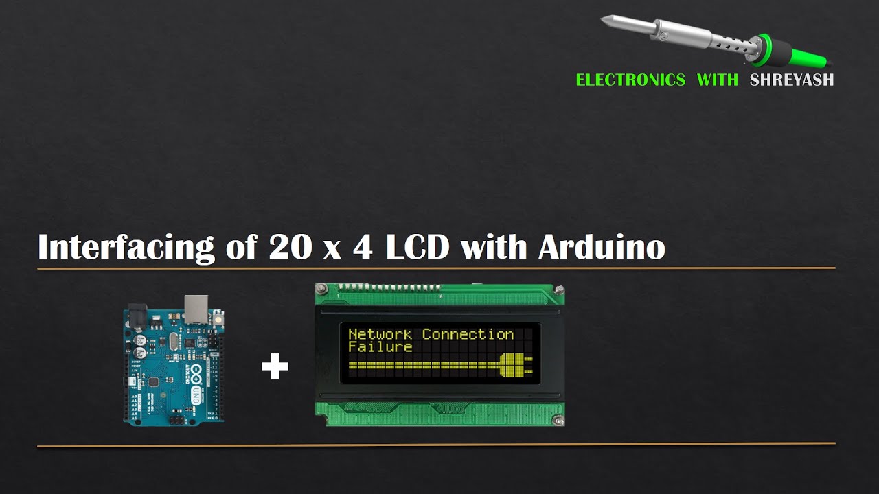 20x4 Lcd Interfacing With Arduino Uno Simulation Set Row And Column 7660