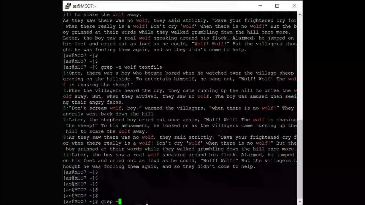 Linux 48 Grep Or Egrep Text Processor Commands In Linux Youtube