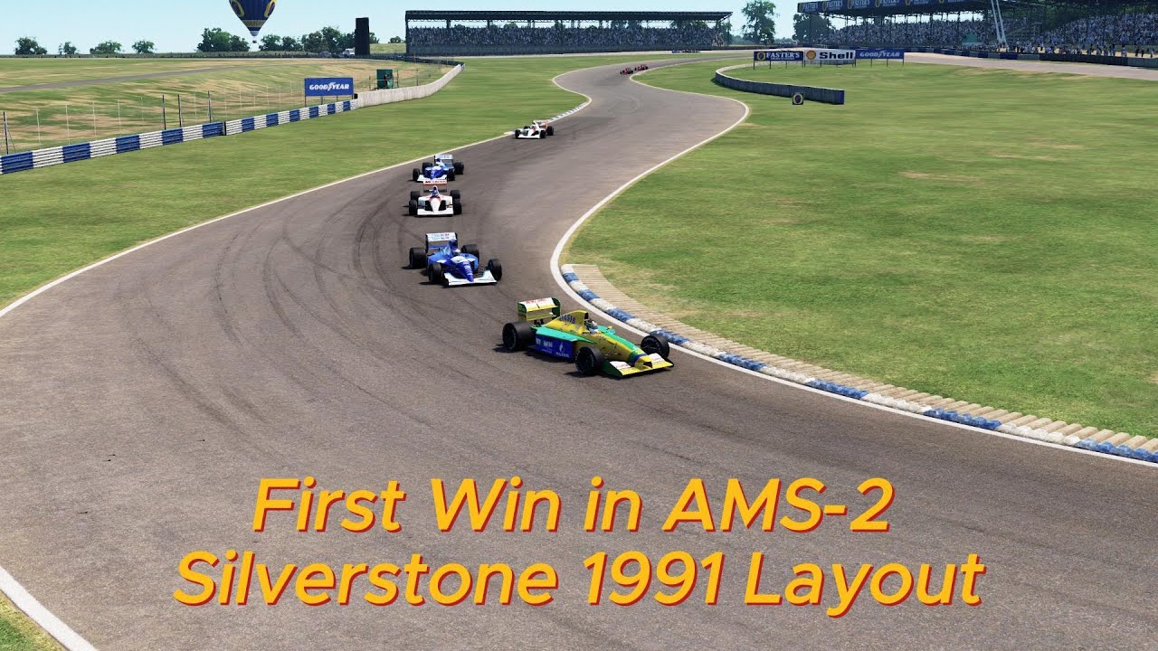 First Win in AMS 2 Silverstone 1991 Layout - YouTube
