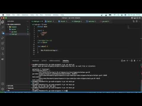 Golang Embed (Diving into package "embed") - YouTube
