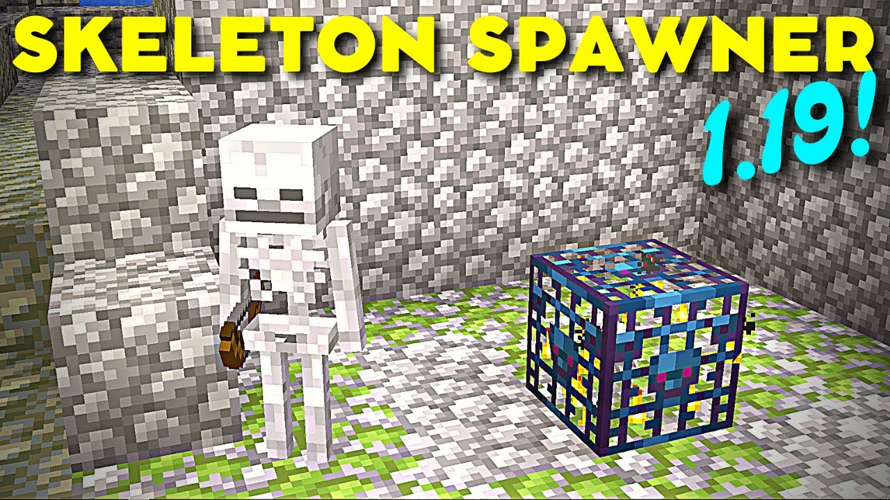 NEW MINECRAFT SKELETON SPAWNER SEED for 1.19 (AT SPAWN) | Best ...