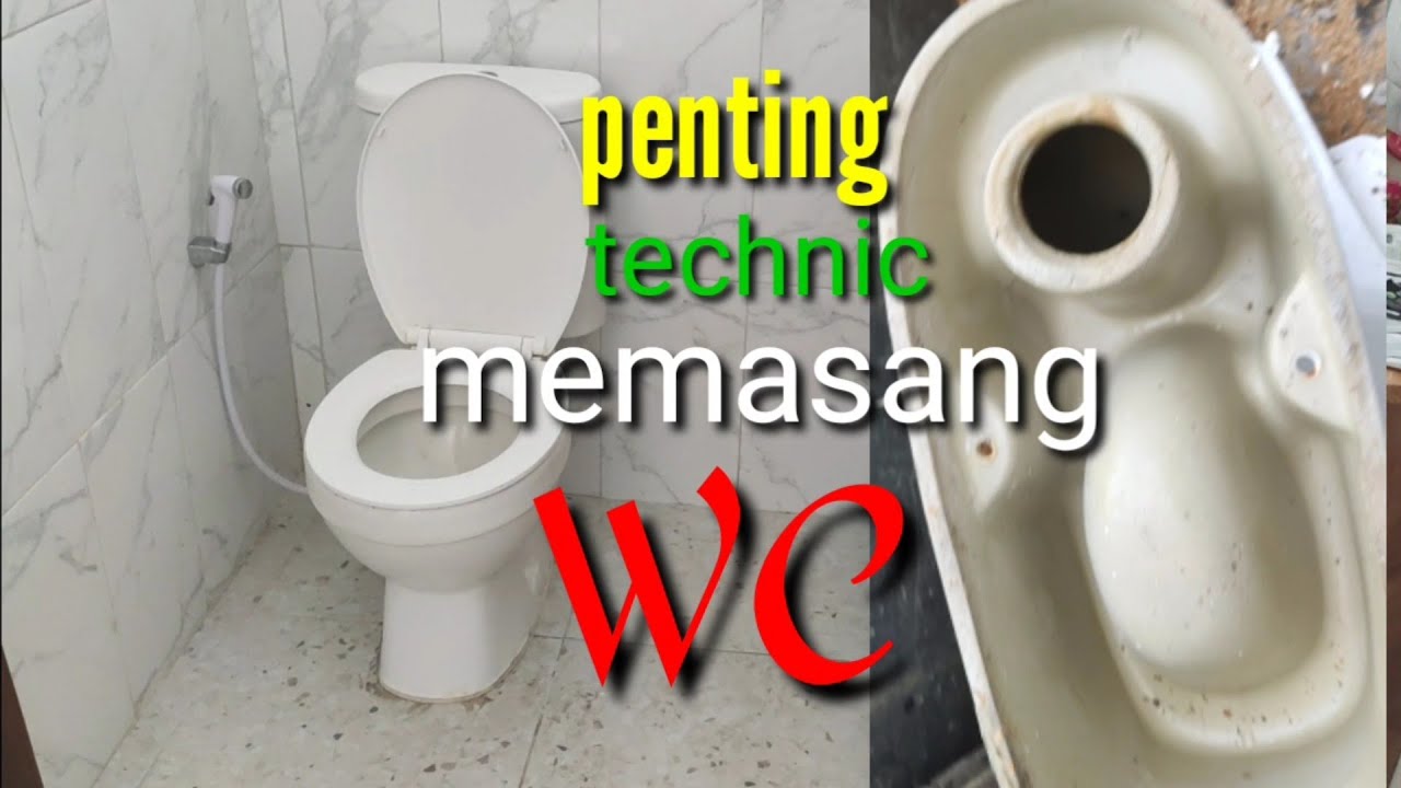repair WC/ CLOSED duduk yang bocor - YouTube