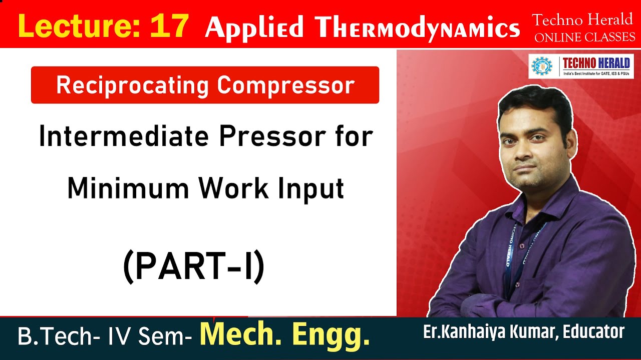 Lecture 17 Applied Thermodyn-Reciprocating Compressor Intermediate ...