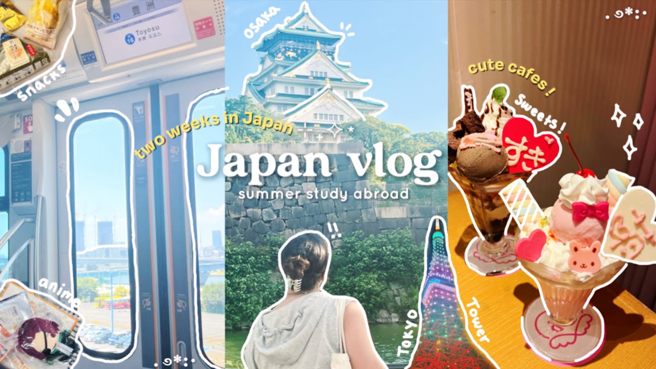 japan vlog ⋆ ˚｡⋆୨୧˚ 💕I cute cafes, shopping, company visits, anime ...