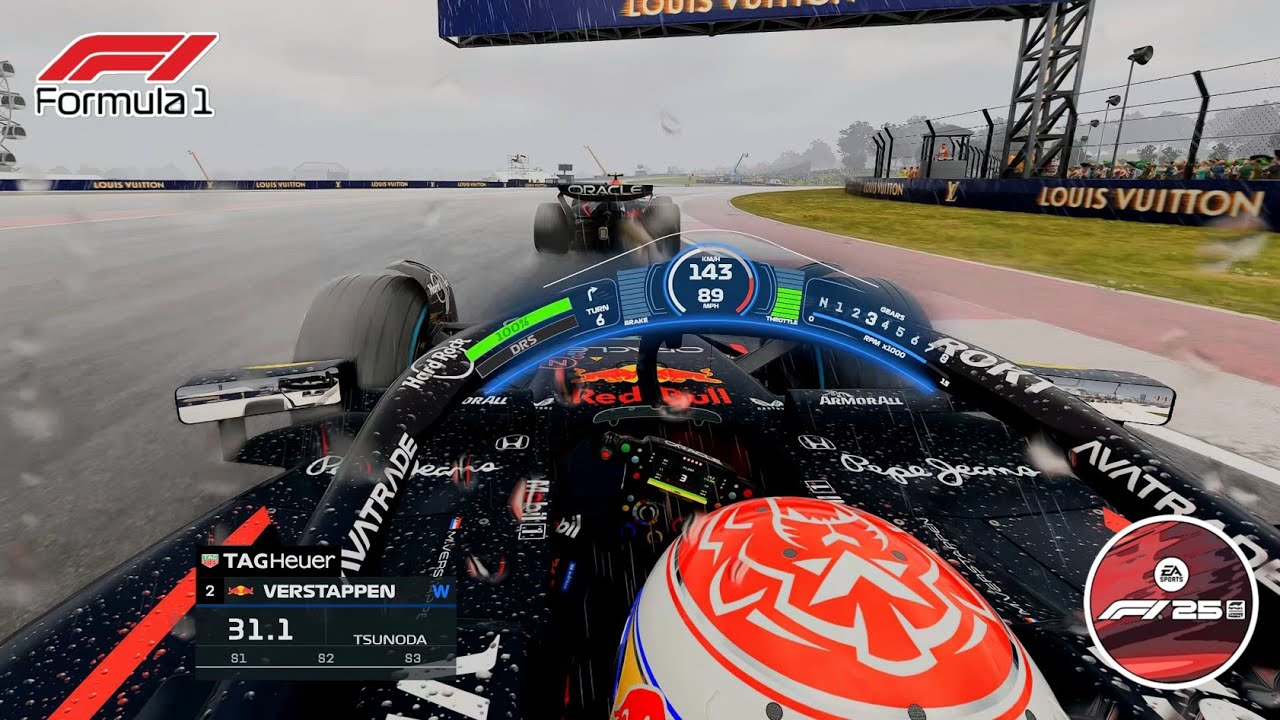 F1 25 | Realistic HUD | United States GP | 25% Race | Max Verstappen ...