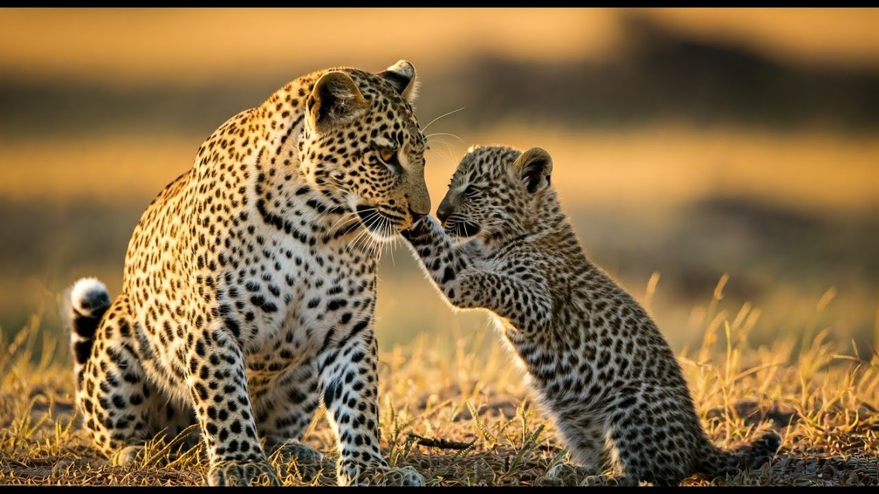 Playful Baby Leopard Sounds – Meow Moan – Africa Wild Animal Sound ...