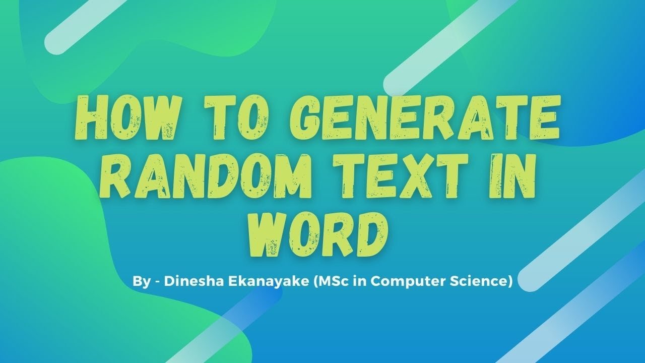 How To Generate Random Text In Word Sinhala YouTube how-to-generate-random-text-in-word-sinhala-youtube