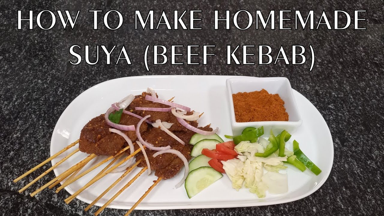 How to make homemade Suya (Kebab) - YouTube