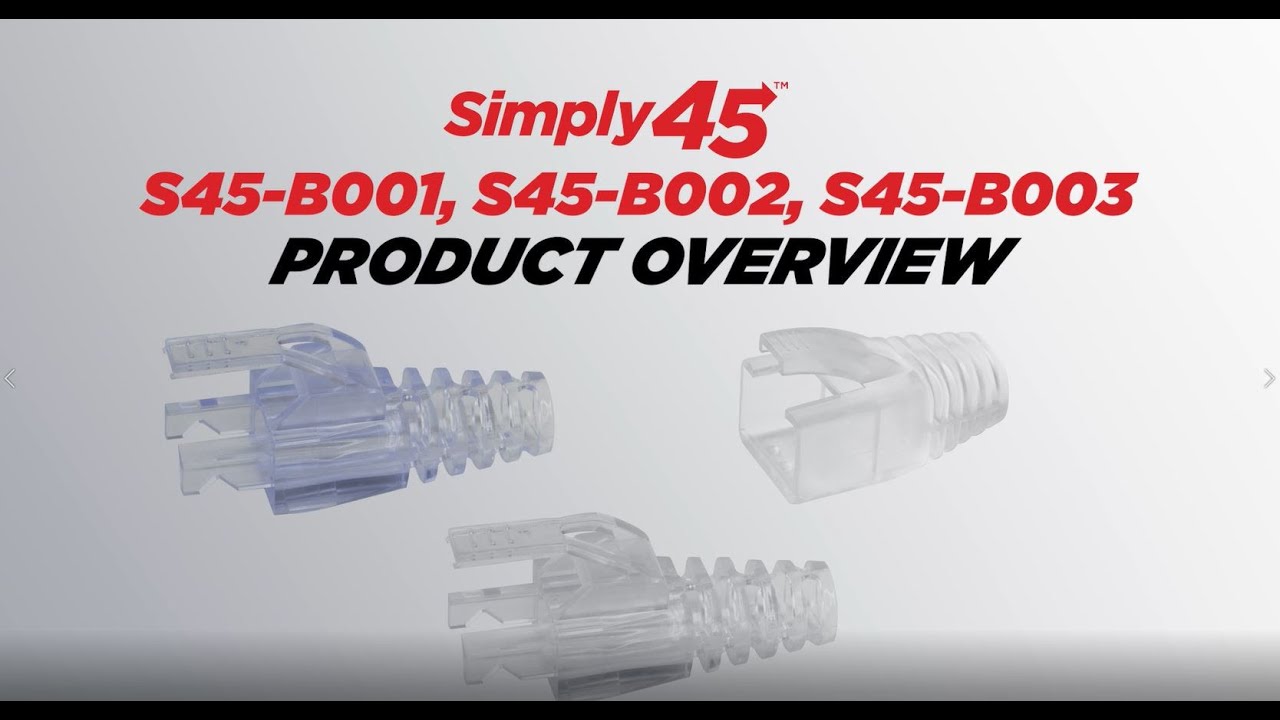Simply45 Integrated Strain Reliefs and Over-molded Strain Reliefs - YouTube