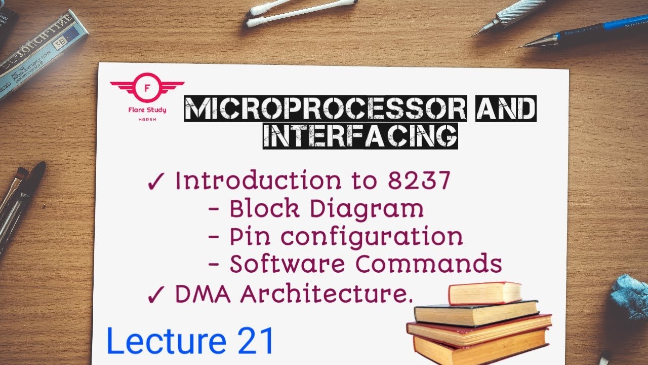 Lecture 21| Introduction to 8237 and it's a block diagram, pin ...