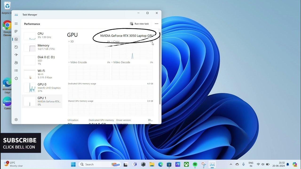 How to check GRAPHIC CARD in windows 11| asus tuf f15! - YouTube
