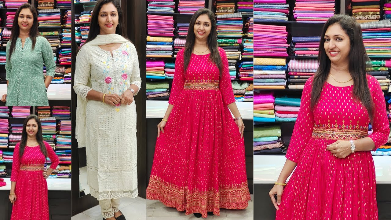 GOWN KURTIS WITH TRENDING WORKS //TOP & BOTTOM || 𝐕𝐈𝐃𝐄𝐎#2725 ...
