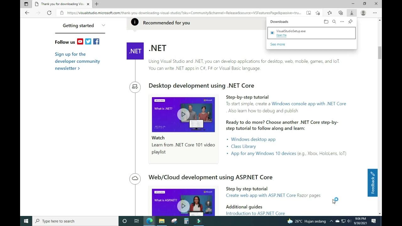 Cara Install Visual Studio 2019 Free! - YouTube
