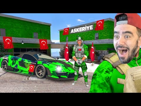 FRANKLIN ÇOK HIZLI ASKER ARABASI YAPTI - GTA 5 MODS